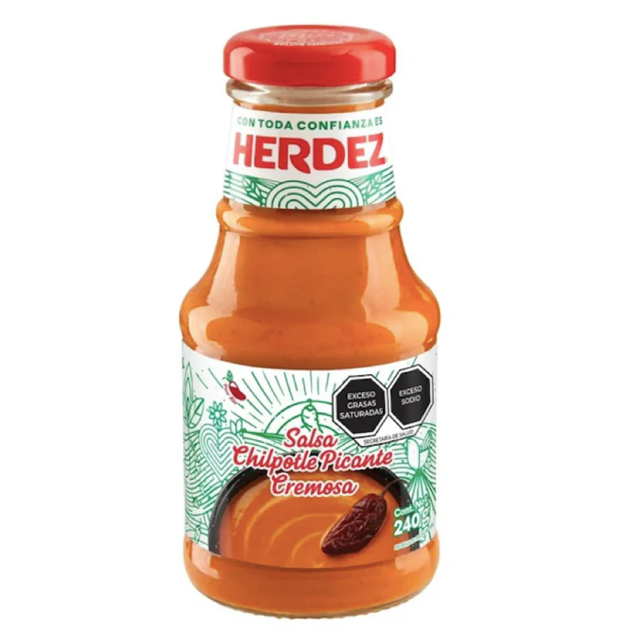Salsa chipotle cremosa glass Herdez 240 gr – Kyosko Market